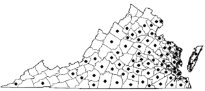 Coral Honeysuckle Distribution - Virginia Native Plant Society